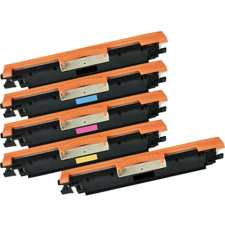 5 Inkfirst Compatible Toner Cartridges Replacement for HP CF350A CF351A ...