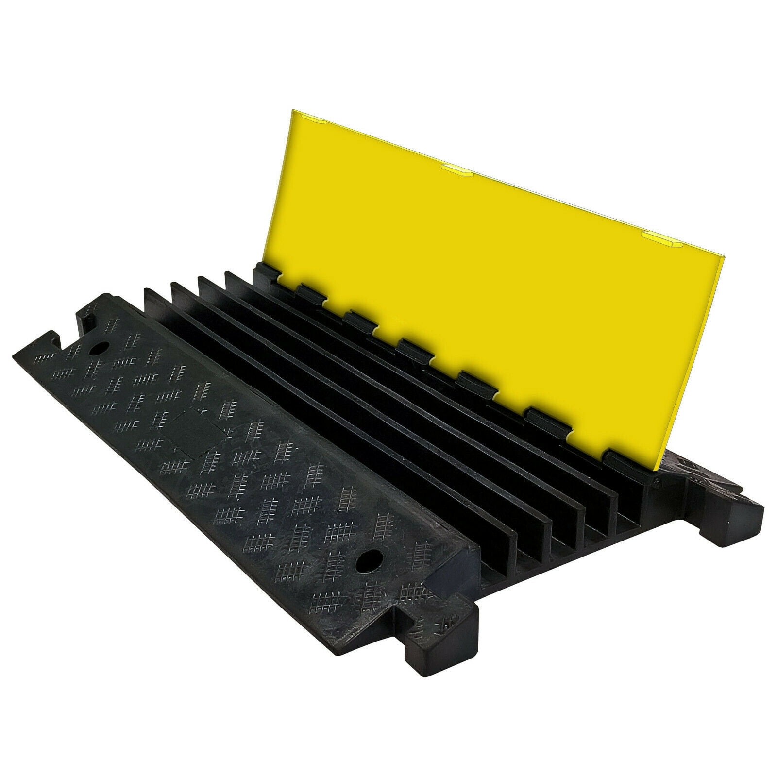 Extreme Rubber 5 Channel Cable Protector Ramps - Yellow/Black - 5 ...