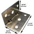 Berta 90 Degree Right Angle Braces, Metal Corner Supports for Furniture ... Berta 90 Degree Right Angle Braces, Metal Corner Supports for Furniture ...