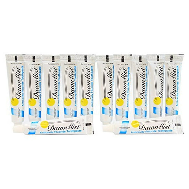DawnMist Anticavity Flouride Toothpaste - 0.6 Ounce Tube - Pack of 12 ...
