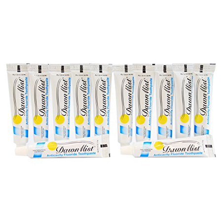 DawnMist Anticavity Flouride Toothpaste - 0.6 Ounce Tube - Pack of 12 ...