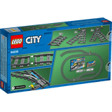 LEGO City Switch Tracks 60238 - 6 Piece Toy Train Track Extension Pack ...