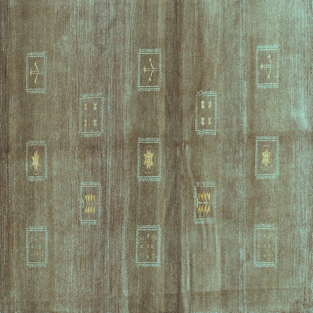 Ahgly Company Indoor Square Abstract Light Blue Contemporary Area Rugs ...