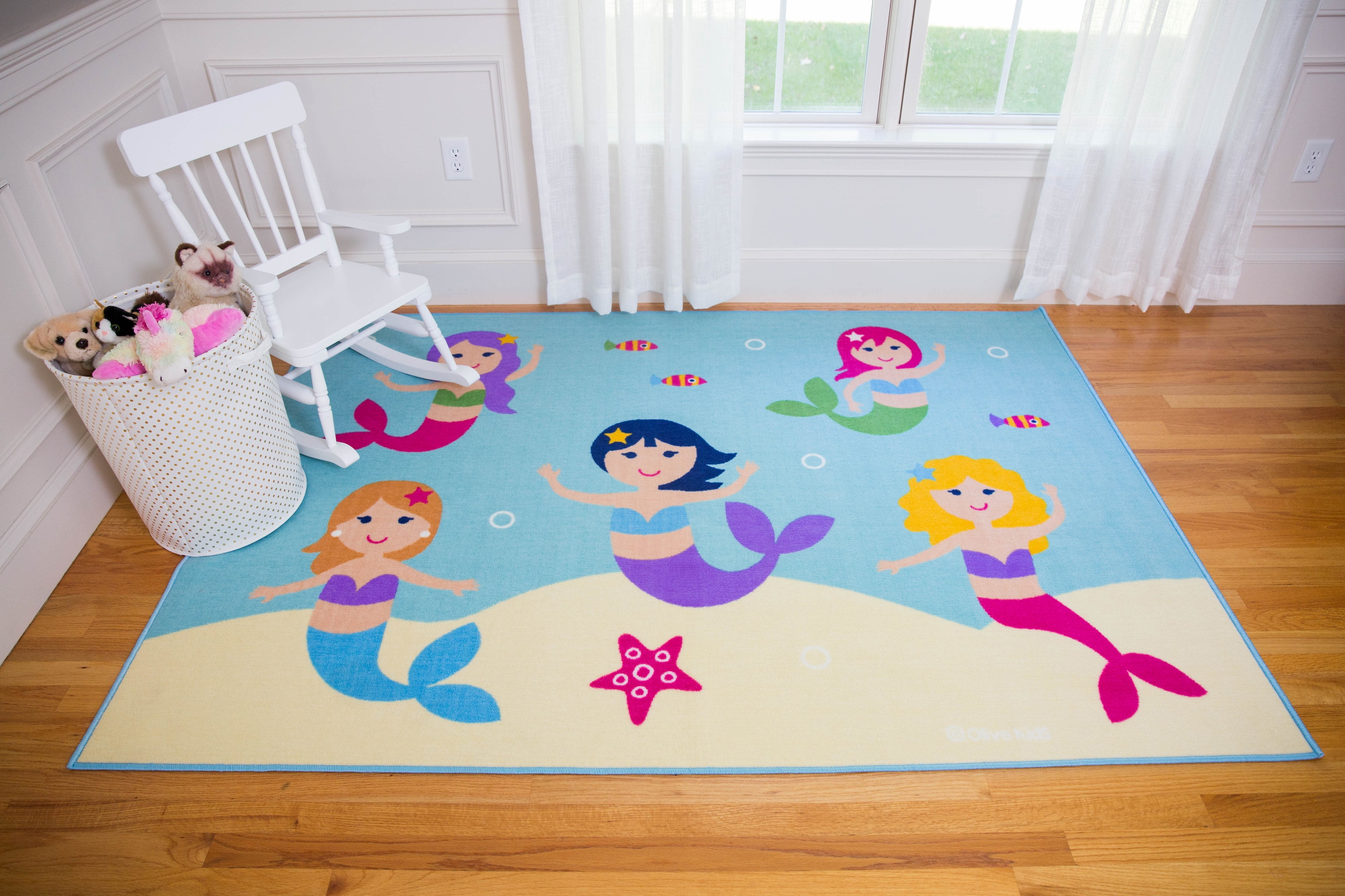 Wildkin Mermaids 5x7 Rug - Walmart.com