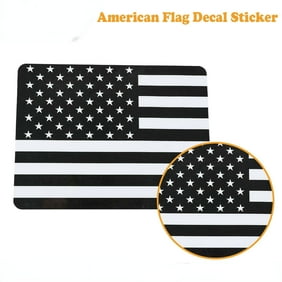 3.8in x 7in Cross American Flag Sticker Patriotic Car Bumper Window ...