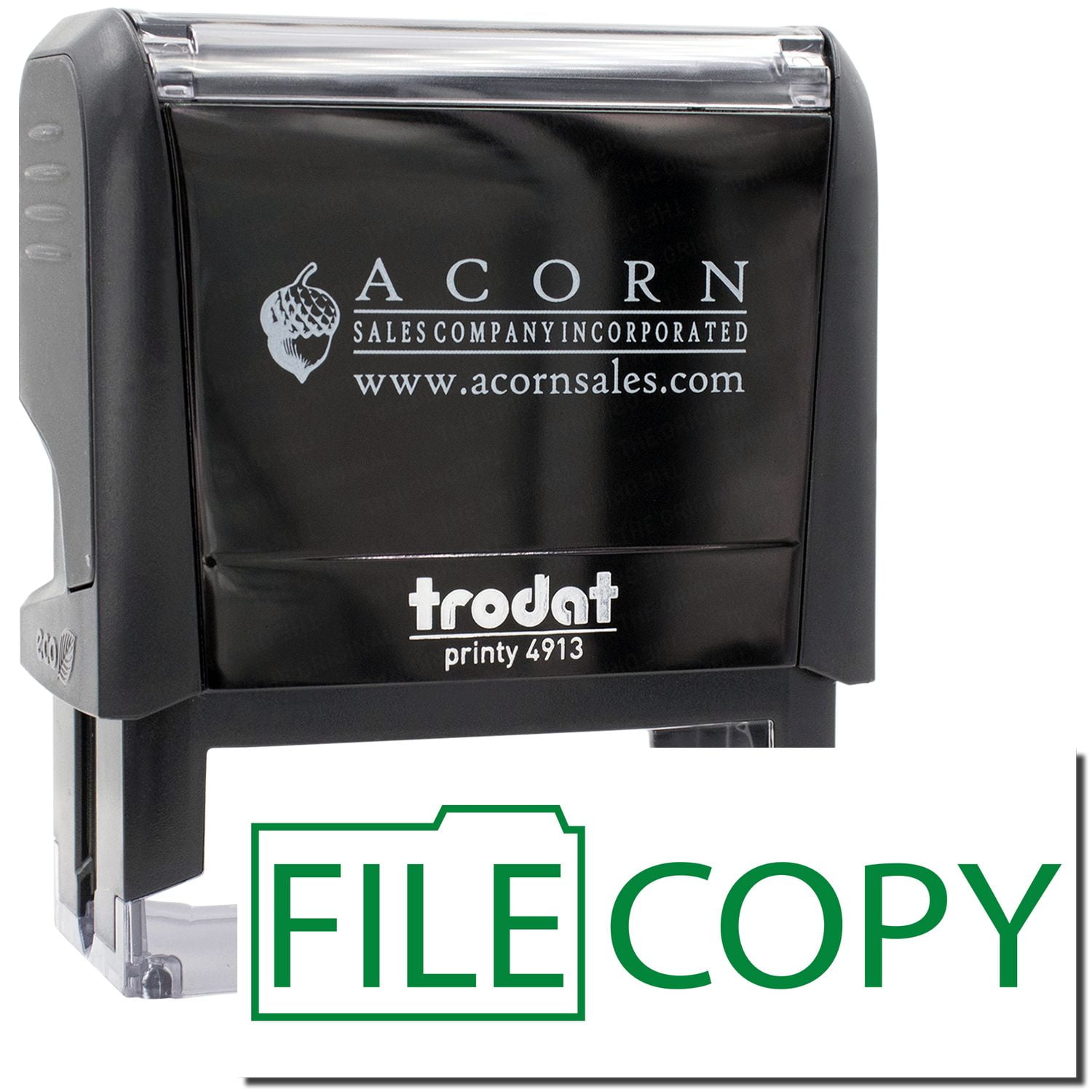 Large Self-Inking File Copy with Folder Stamp, Trodat Printy 4913 ...