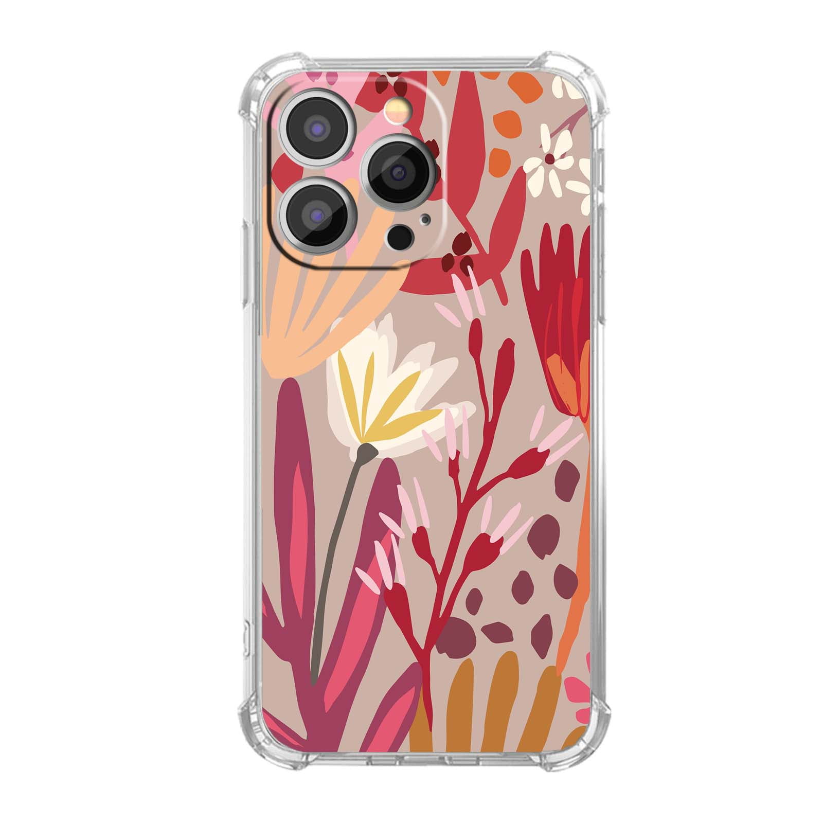 Brief Flower Strokes Case for iPhone 14 Pro Max,Aesthetic Colourful ...