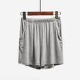 AHTJRT Women's Elastic Waist Pajama Shorts Pockets Wide Leg Nightwear ...