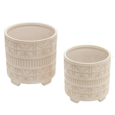 Zeckos AA Importing 59840 Blue And White Planter - Set of 2 - Walmart.com