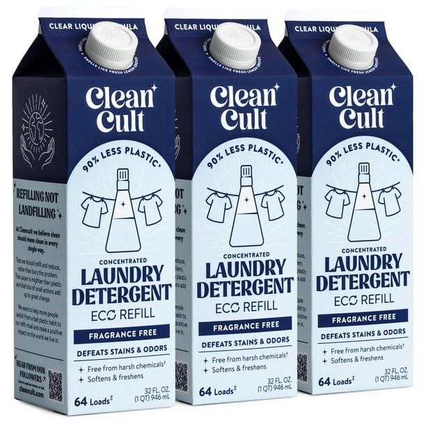 Cleancult Laundry Detergent Refill, Nature-Inspired Ingredients ...