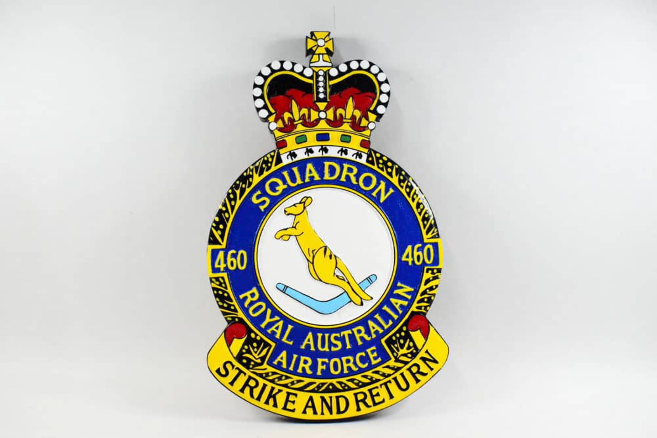 No. 460 Squadron RAAF Plaque w/ Queens Crown - Walmart.com