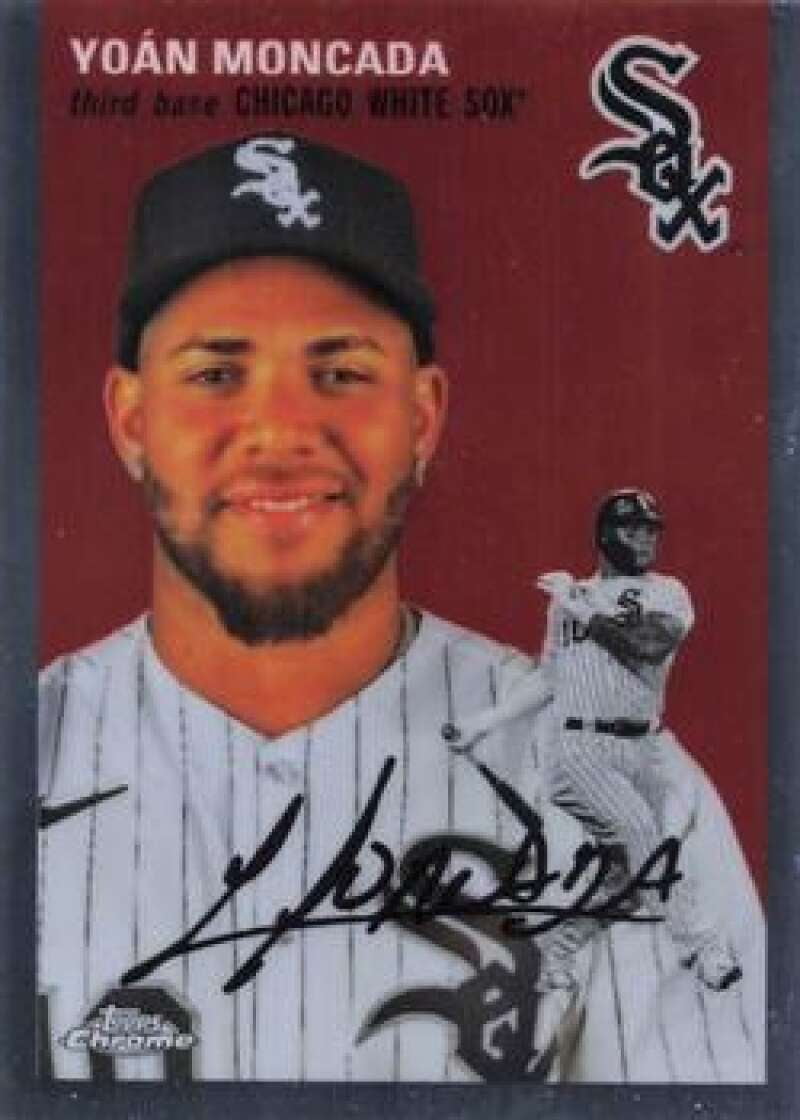 2023 TOPPS CHROME PLATINUM ANNIVERSARY #205 YOAN MONCADA CHICAGO WHITE ...