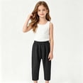 FRSASU Girls Boys Sweatpants Baggy Cotton Wide Leg Elastic Waist Sweat ...