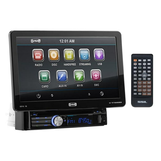 Sound Storm SD10.1B Single-DIN In-Dash DVD Receiver with 10.1 ...