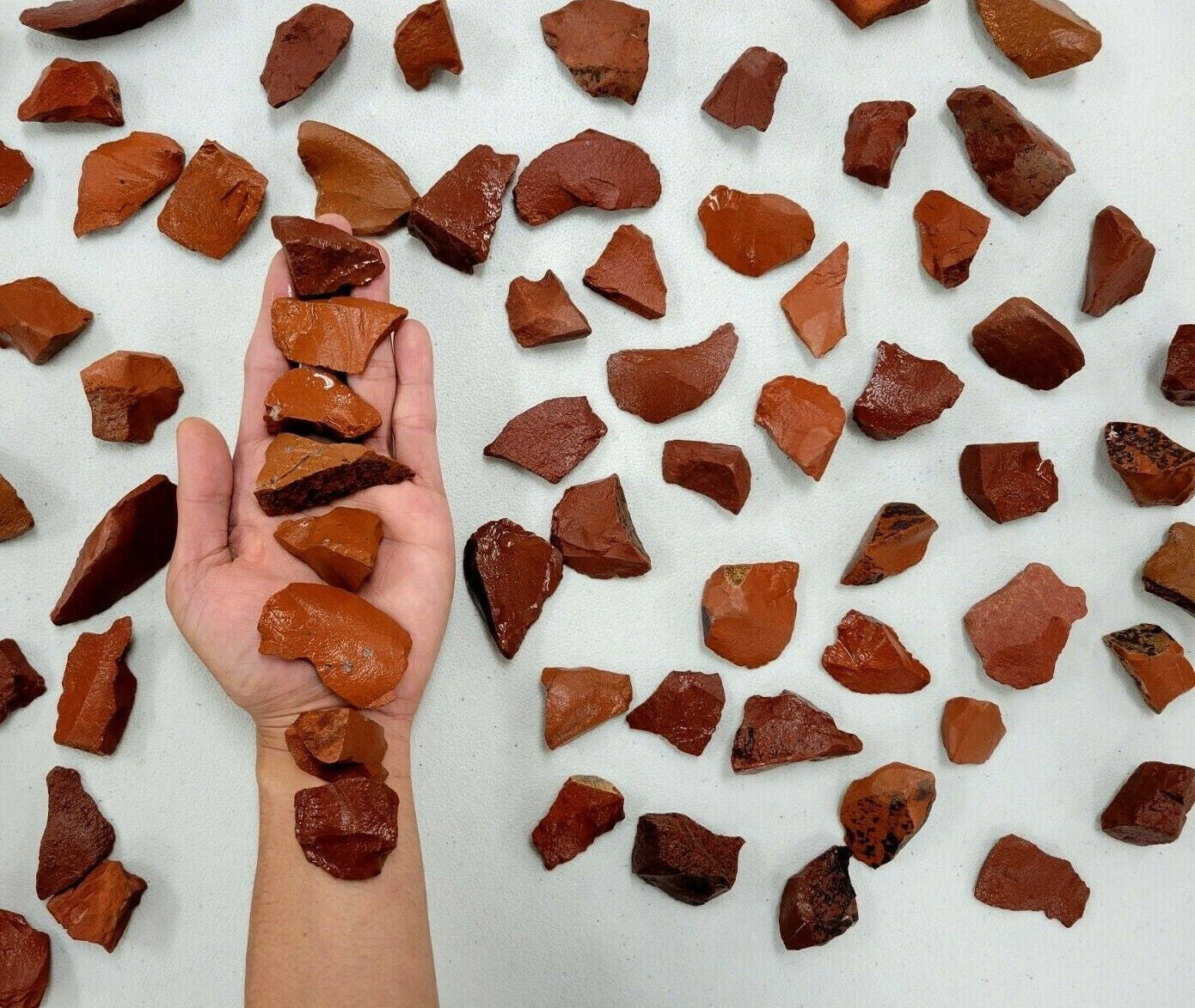 Red Jasper Rough Stones Bulk Natural Crystals Rocks for Tumbling ...