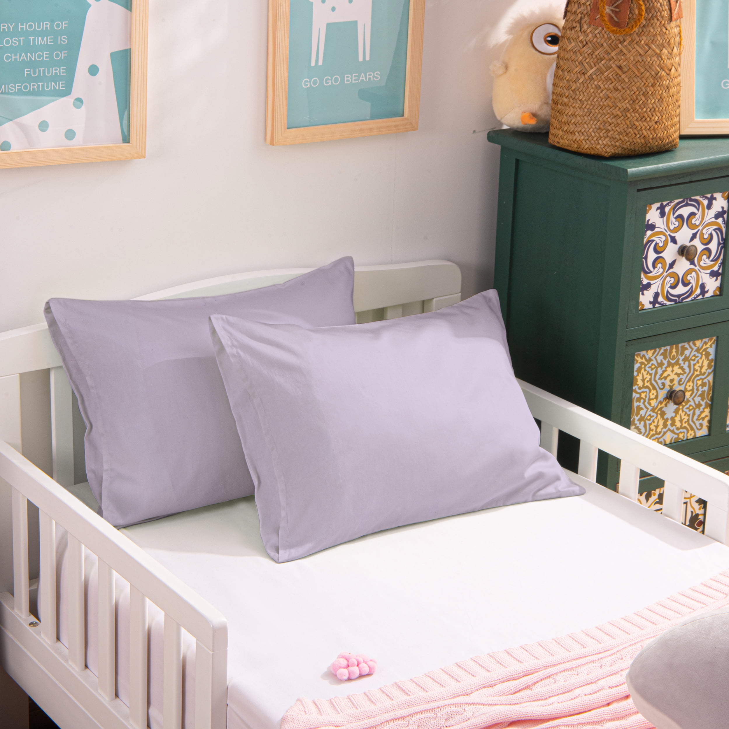 FLXXIE 500 Count Egyptian Cotton Toddler Pillowcases, Ultra soft Travel ...