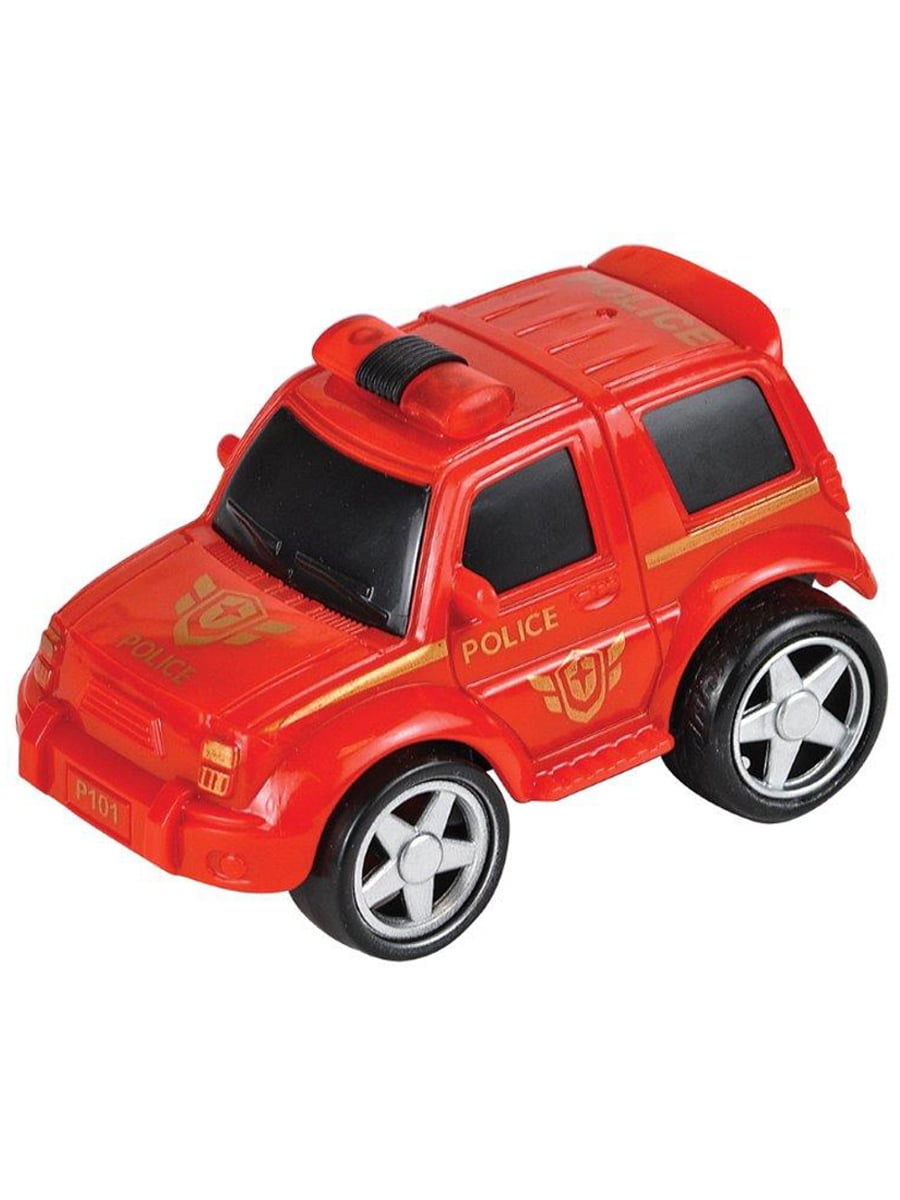 Rhode Island Novelty Rev Up And Go Friction 4" Red Police Car Toy ...