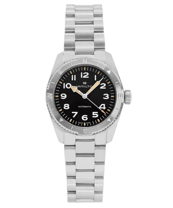 Hamilton Khaki Field Expedition Stainless Steel Black Dial Automatic ...