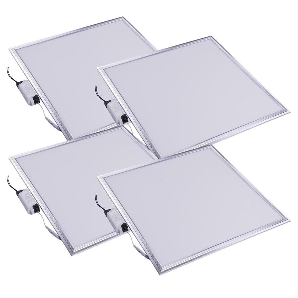 DELight 4 Pack 2x2 FT LED Flat Panel Drop Ceiling Light 6000-6500K Cool ...