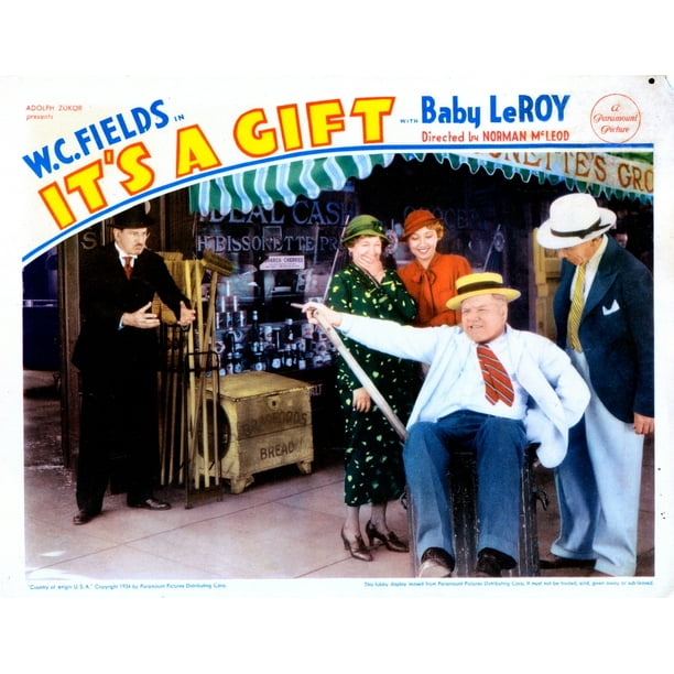 It'S A Gift Us Lobbycard W.C. Fields (Sitting) 1934. Movie Poster ...