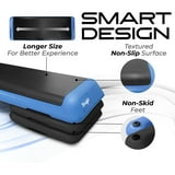 Yes4All Adjustable Aerobic Step Platform, 40 in x 16 in with 4 Risers ...