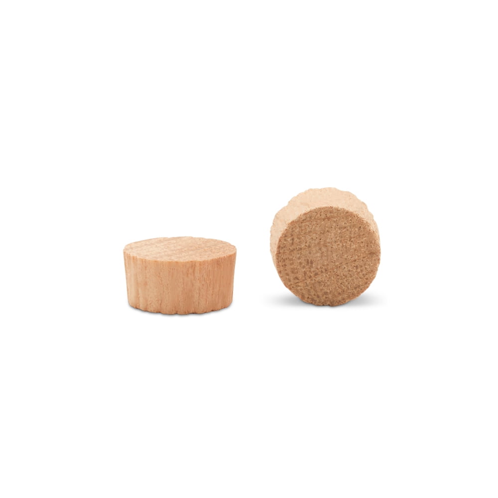 Wood Plugs for Furniture, 1/2 inch Oak Flat-Head Plug, Wooden Screw ...