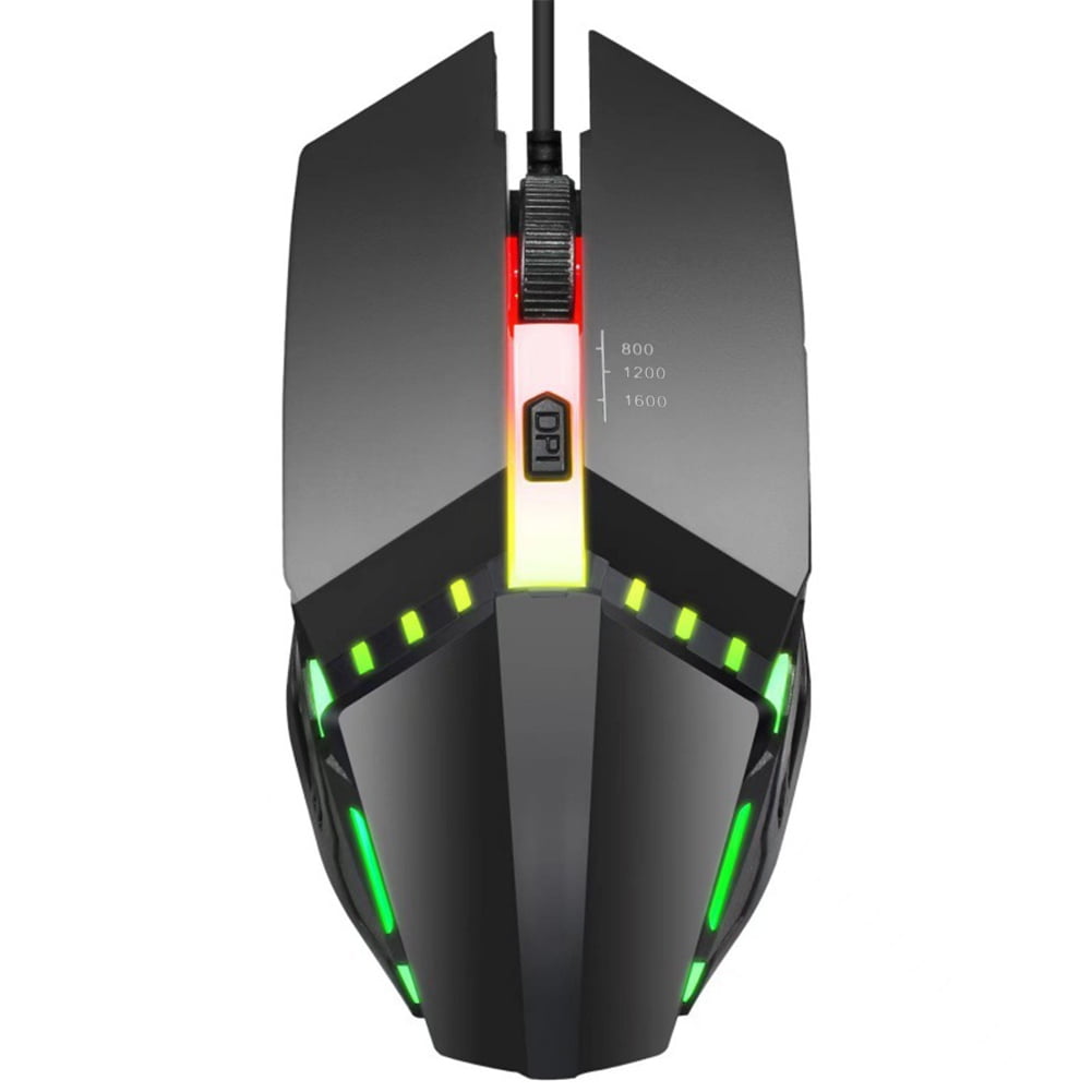 Gamer Mice Gaming Mouse 1600 DPI RGB 4 Botones para PC/Mac/laptop Rojo ...