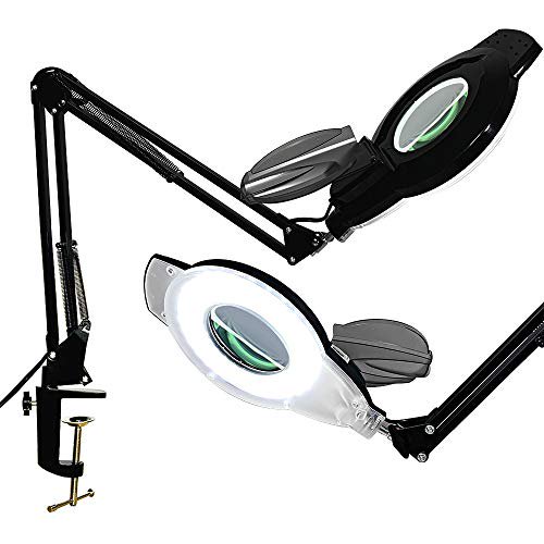 Swing Arm Magnifying Glass Light