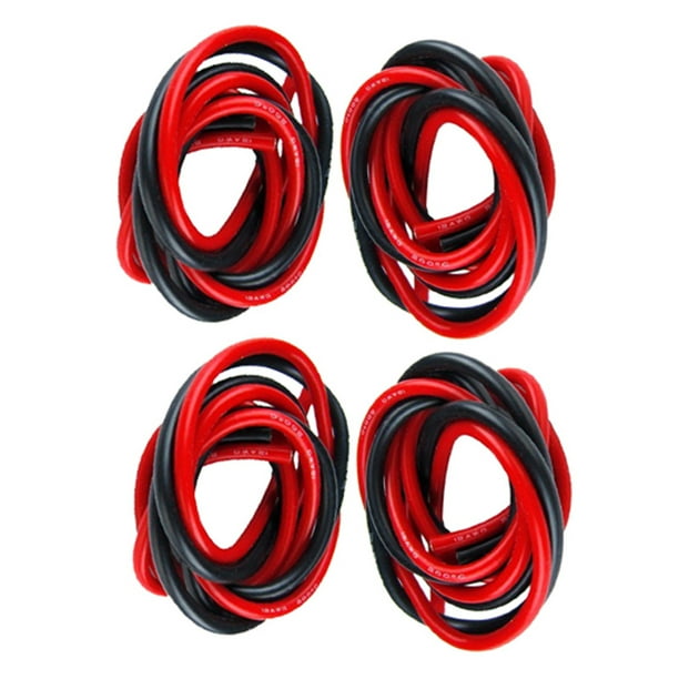 2 Packet 4 Pieces 14 Gauge 1 Meter Silicone Cable Fine Beach 14 AWG ...