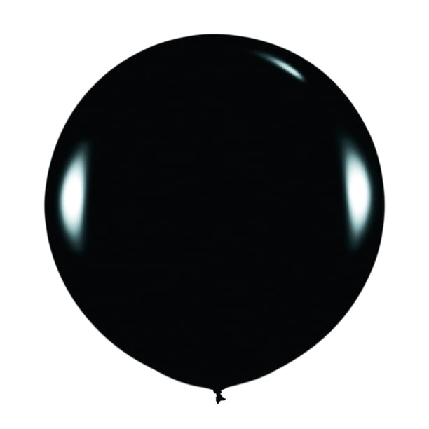 Globo Gigante Metálico Negro Esfera Burbuja Bobo Balloons PVC de 24 ...