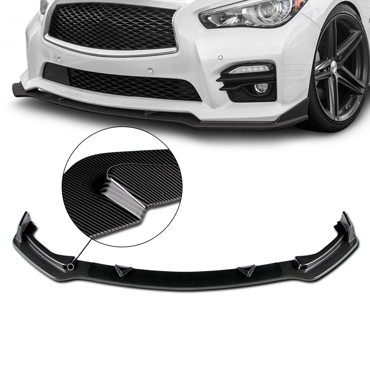 DNA Motoring 2-PU-666-PCF For 2014 to 2017 Infiniti Q50 Non Sport ...
