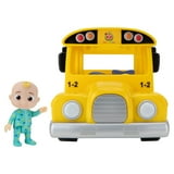 CoComelon Official 10IN JJ's Musical Yellow School Bus with 3IN Figure ...
