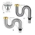 Steel Kitchen Sink Drain Pipe Fittings Not Odor Backflow Prevention ...