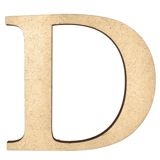 8" Tall MDF Letter D | 1/8" Thick | Krafty Supply Letters | Times ...