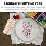 1 Roll of Crochet Thread Decorative Knitting Yarn DIY Crochet Yarn ...