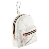 Claire's Girls Marble Mini Backpack Keychain, White, 91295 - Walmart.com