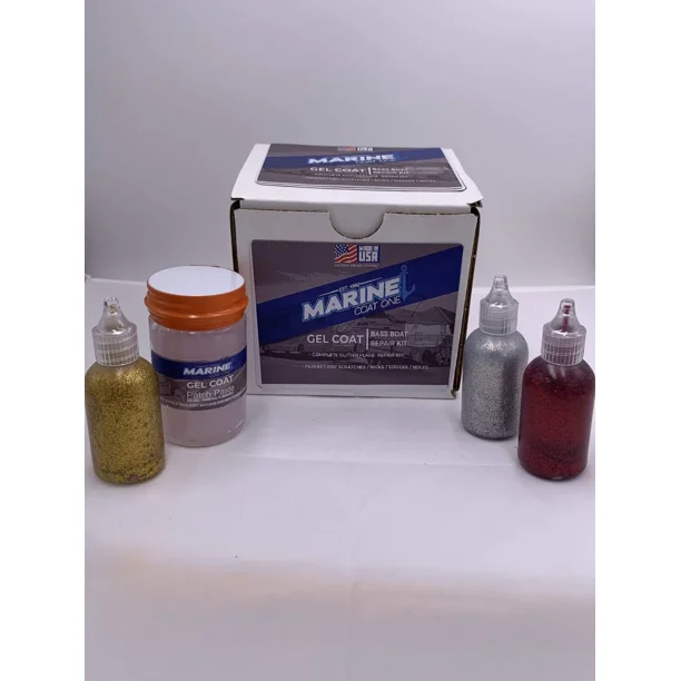 Marine Coat One Complete Premium Bass Boat Gel Coat, Marine Repair Kit ...