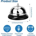 ABPETE 6 Pack Call Bell 3.35 Inch Diameter with Metal Anti-Rust ...