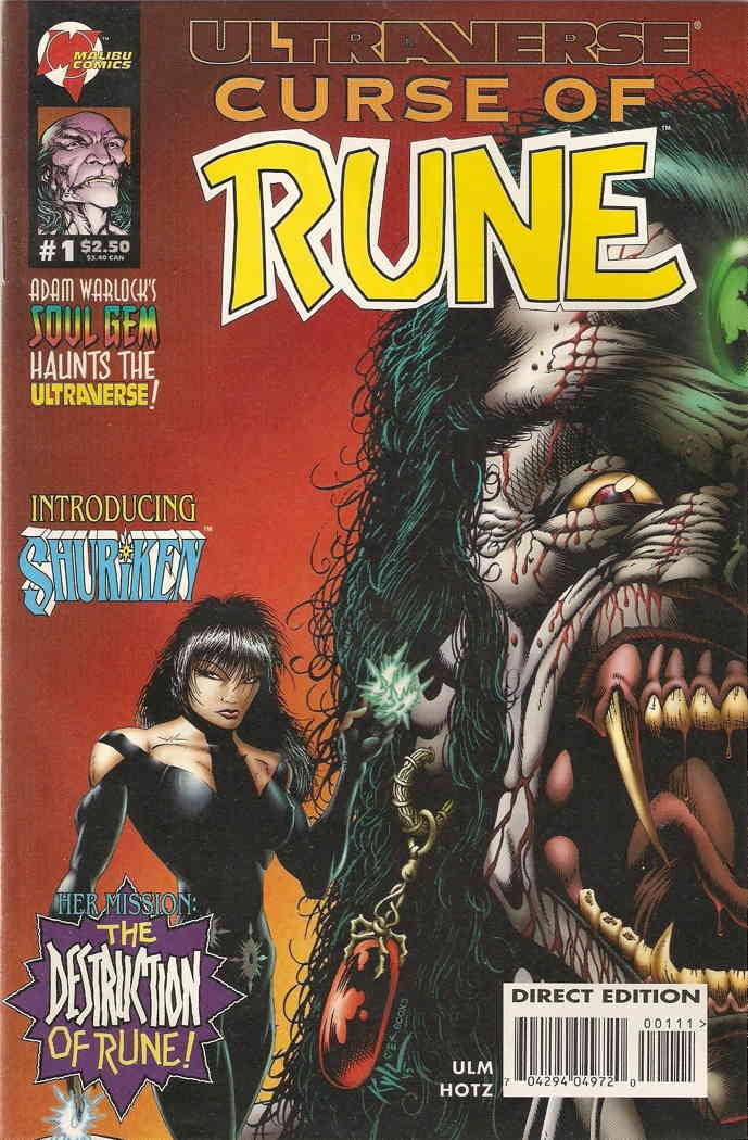 Curse of Rune #1A VF ; Malibu Comic Book - Walmart.com