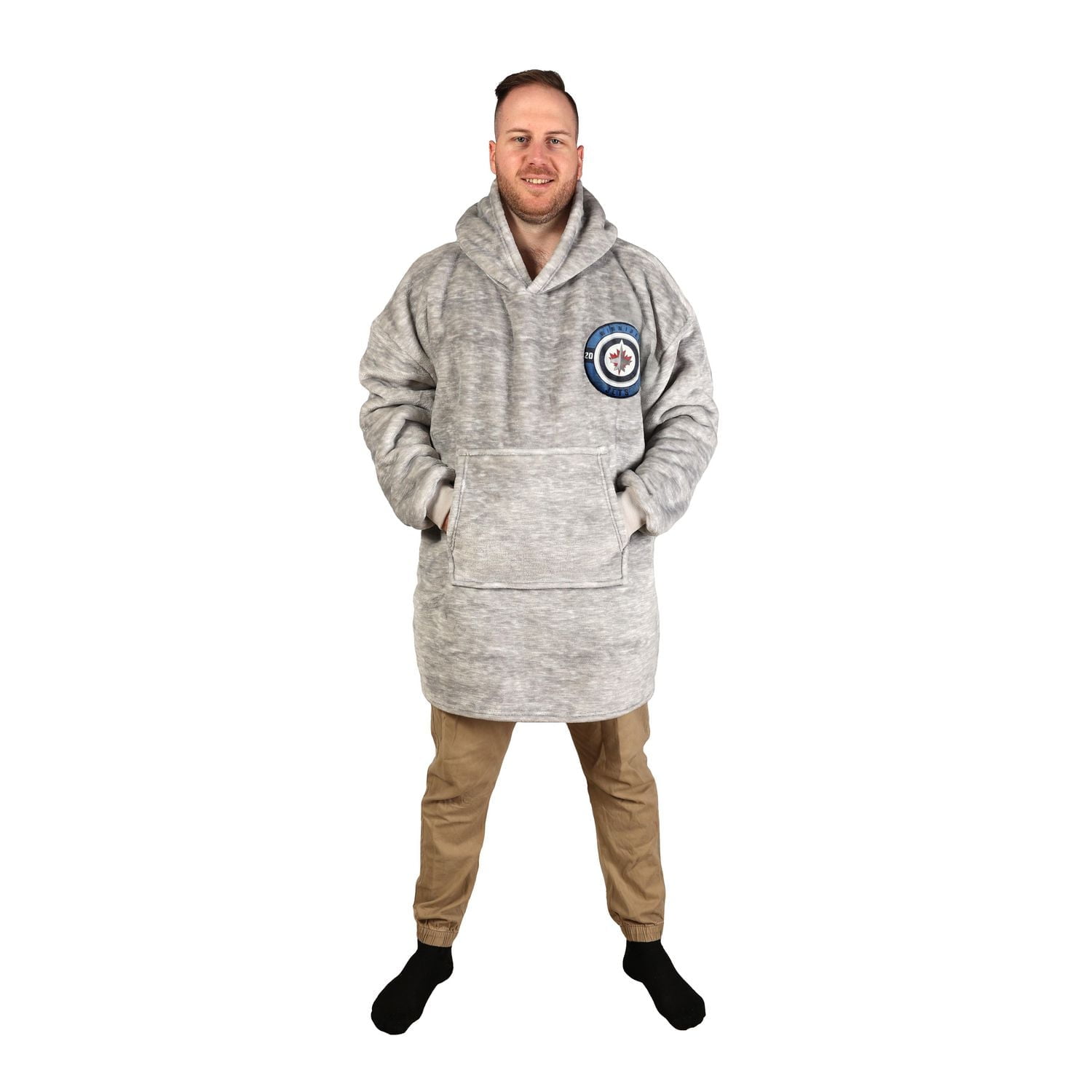 Click here for Nhl Winnipeg Jets Game Time Wearable Hoodie Blanke... prices