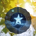 3D Metal Hanging Wind Spinners - Design with Concentric Lines Perfect ...