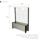 Everbloom K2105G Trough 36" x 12" x 50" Gray Wood and Steel Planter Box ...