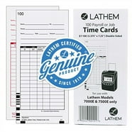 Yescom 1000 Count Weekly Time Clock Cards Timecard for Employee ...