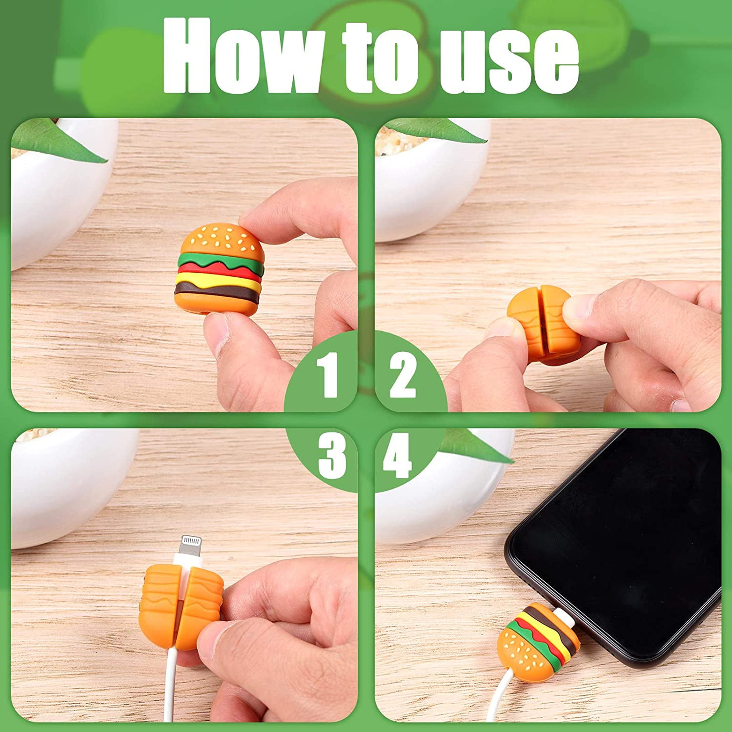 Buy Cute Cable Protector,13 Pack USB Charger Protector for iPhone iPad ...