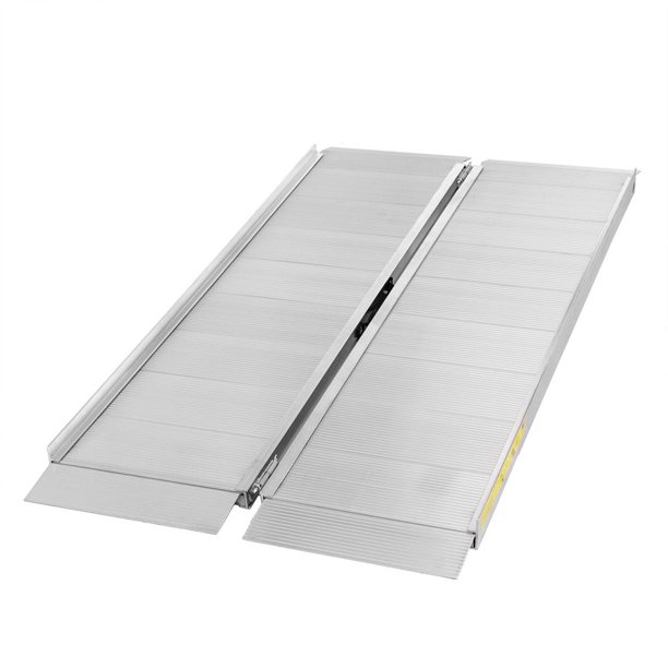 Silver Spring 5' L Single-Fold Aluminum Wheelchair Ramp - 700 lb ...