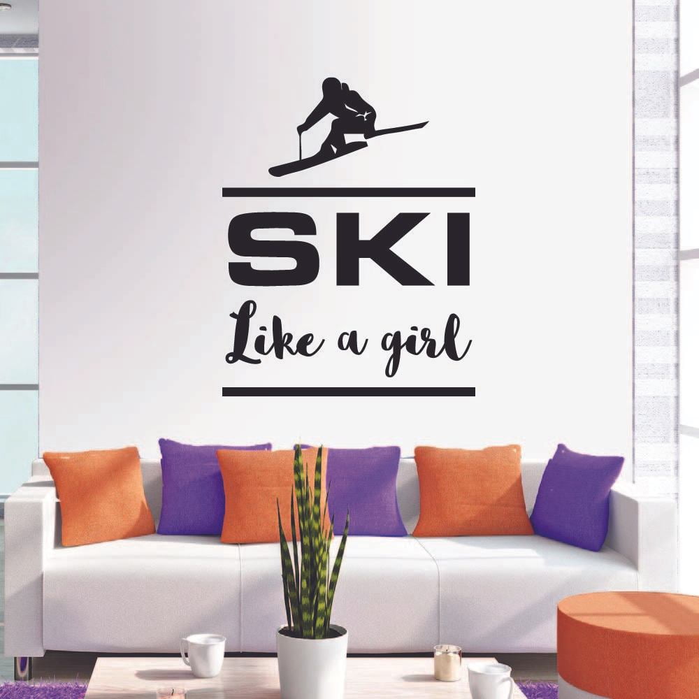 Skier Sticker