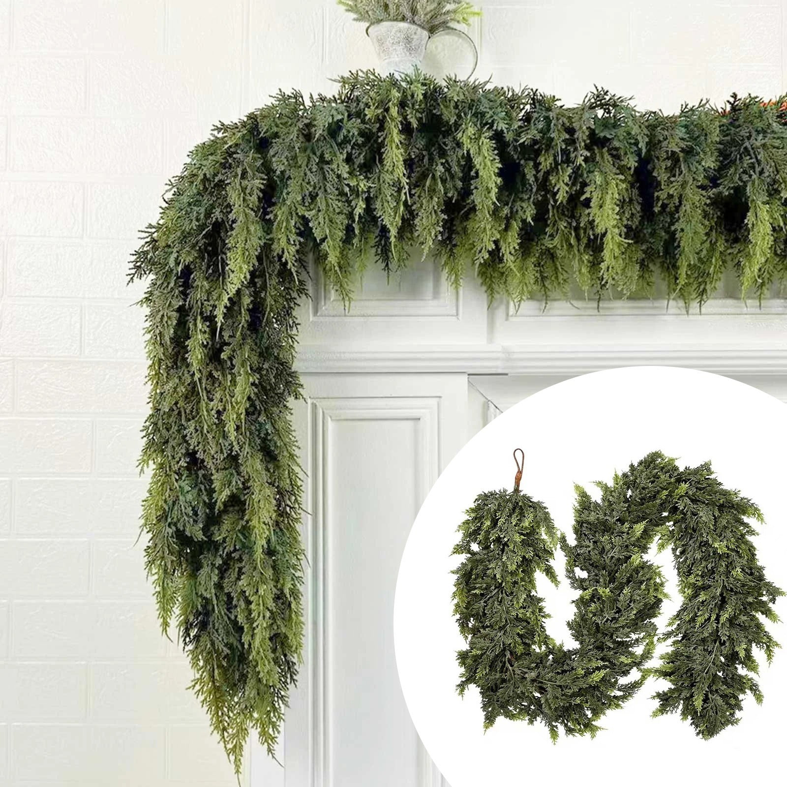 Click here for Homdeep Artificial Christmas Garland 6ft Green Fau... prices