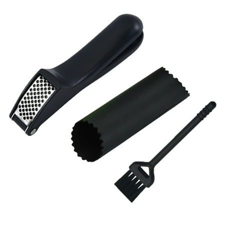 Garlic Press set- Premium Garlic Press - Easy-Squeeze Ergonomic Handle ...