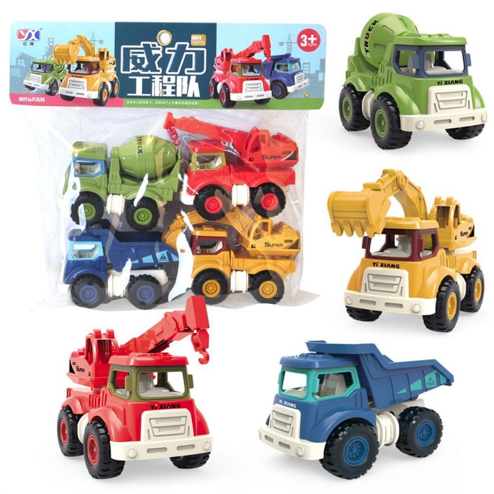 Esaierr Kids Toddler Construction Vehicle Toys Car Inertia Excavator ...