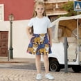 Colorful Tiger Foliage Pattern Cotton Skirt Built-in Liner Elastic A ...